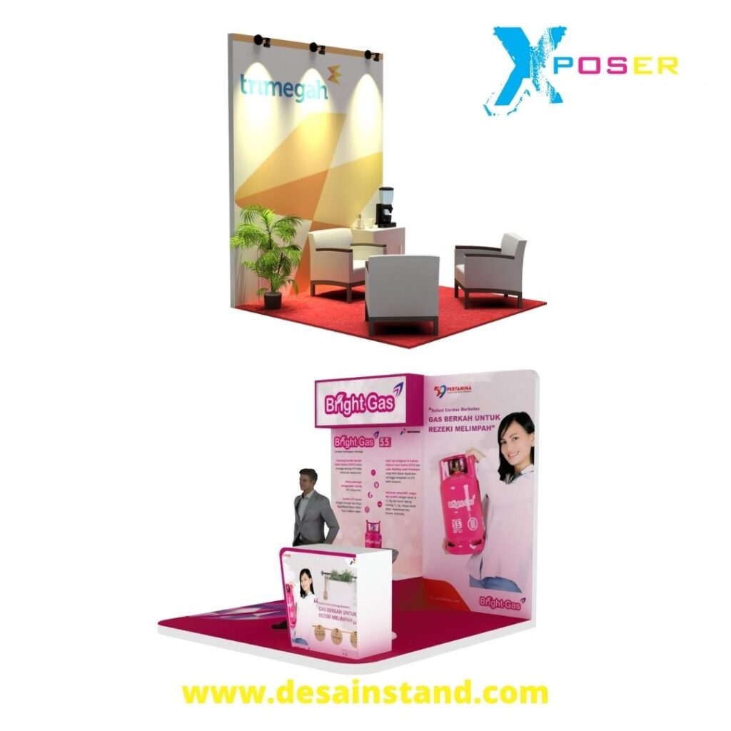 Backdrop Booth Pameran Kreatif dan Profesional