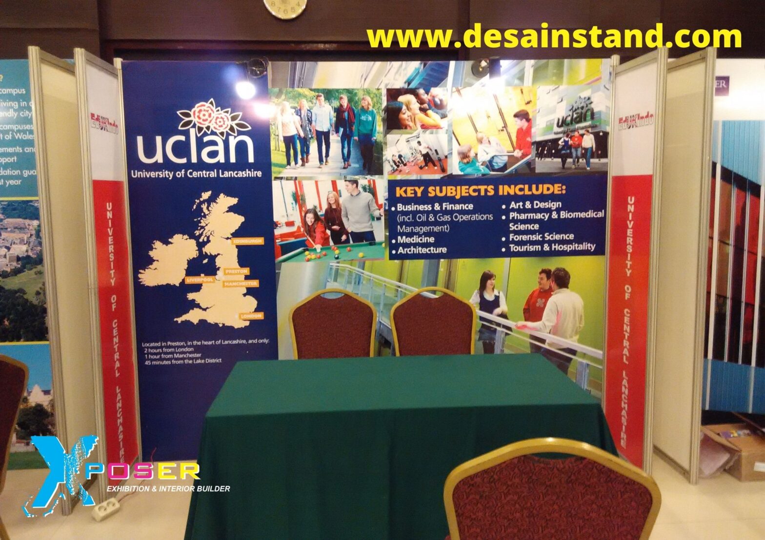 Backdrop stand pameran alumunium R8 - Desainstand