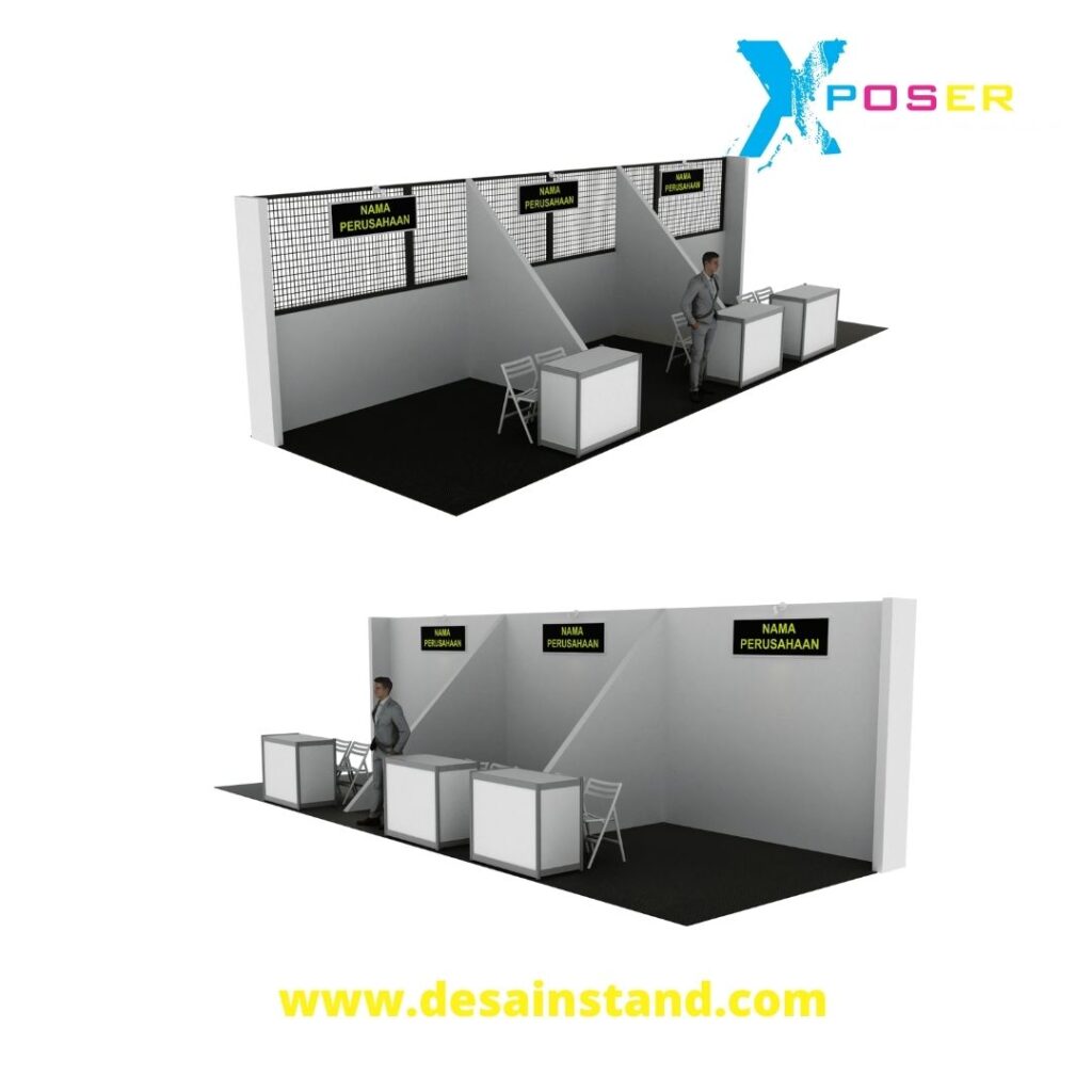Booth kayu standar Mall - Desainstand
