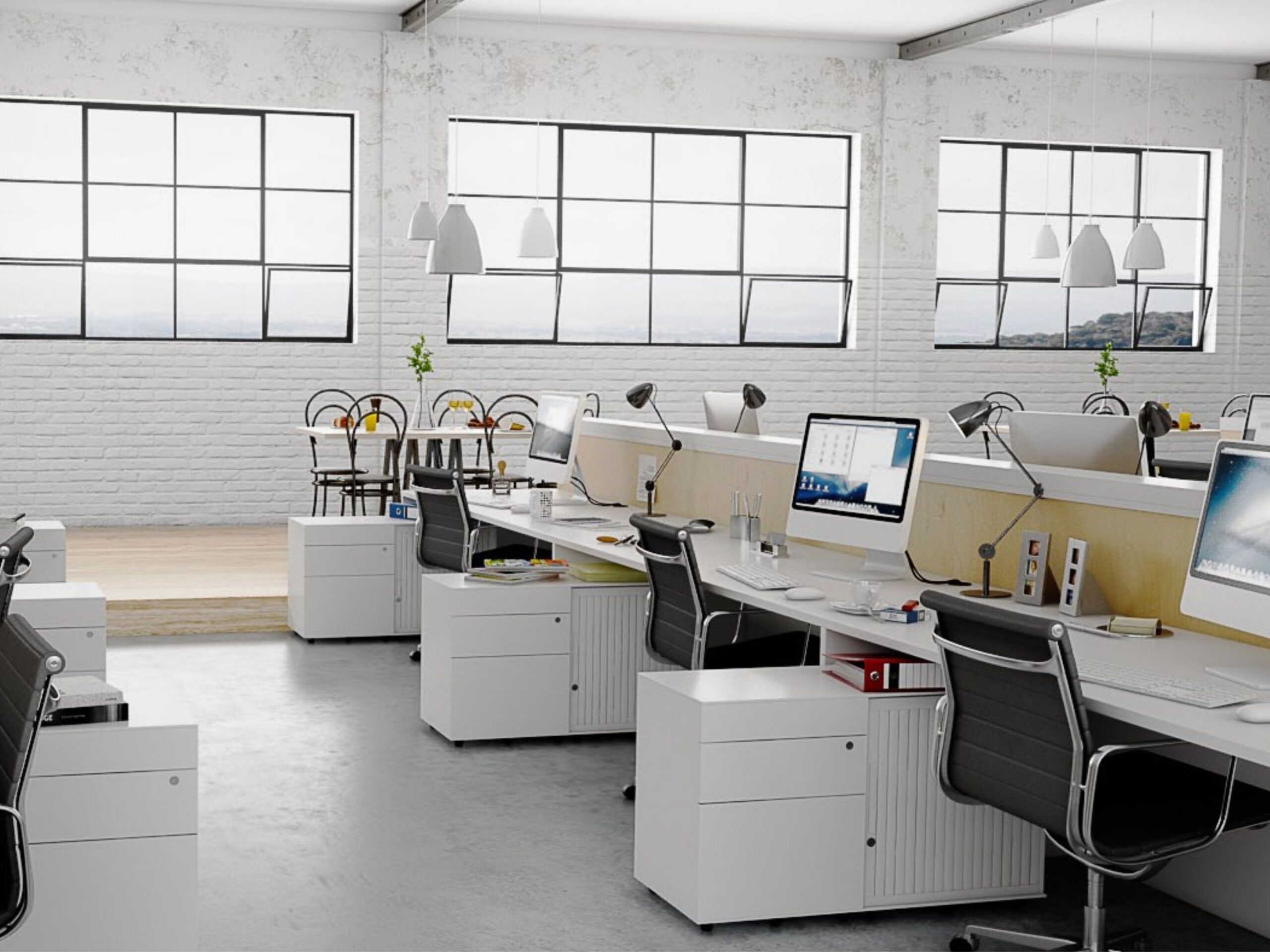 Interior kantor minimalis modern - Desainstand